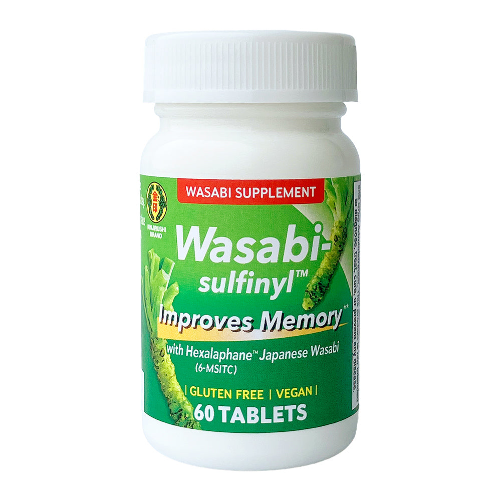 Wasabi-Sulfinyl (6-MSITC) 0.8mg, 60 Tablets – Kinjirushi Wasabi